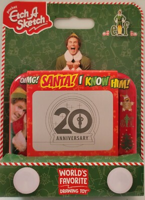 ELF Movie Buddy The Elf Etch A Sketch 20th Anniversary Edition Pocket ...