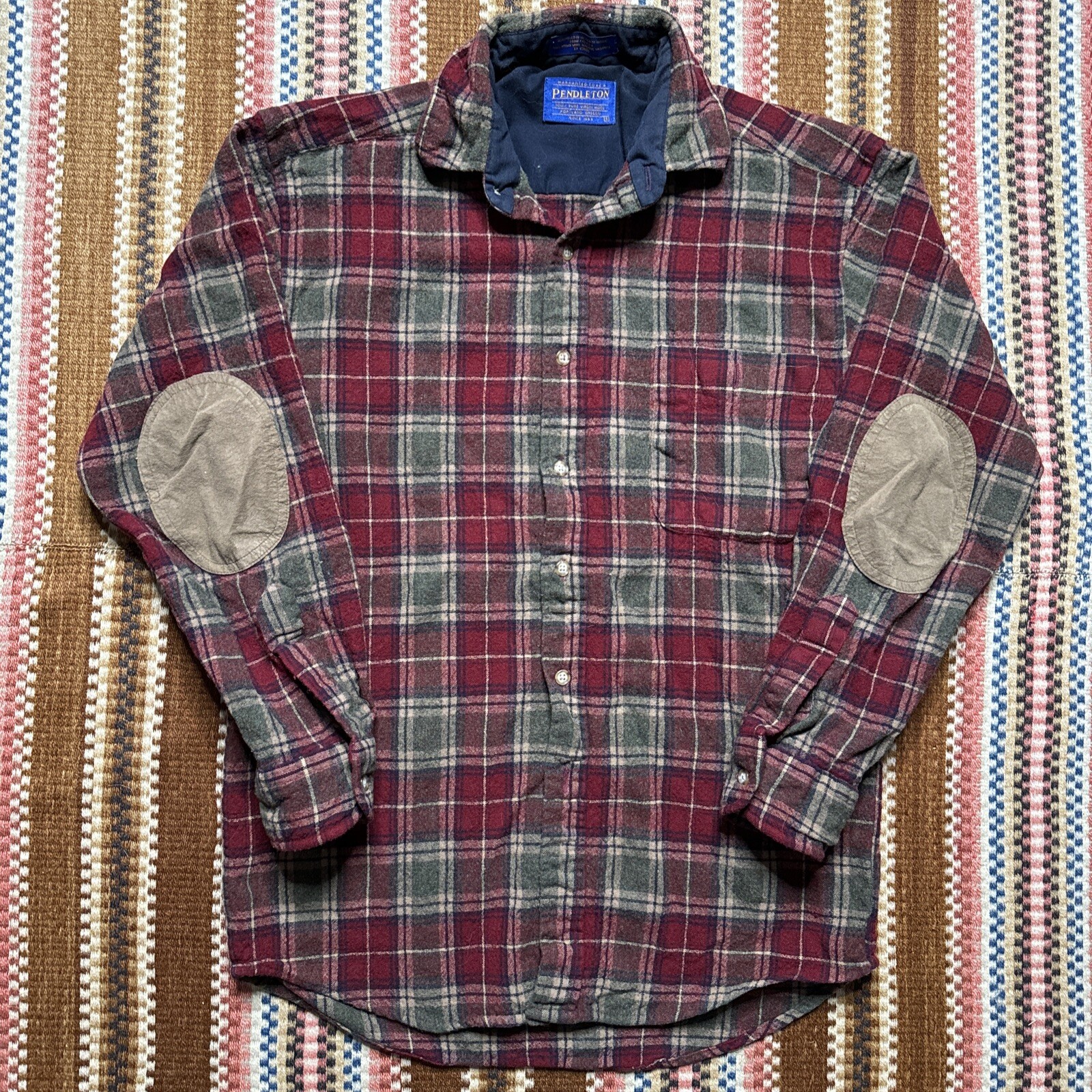 Vintage 2000s Pendleton Wool Plaid Winter Flannel Shi… - Gem