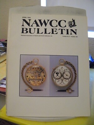 NAWCC Bulletin April 1993 Bulova Accutron, Eberman Tower Clocks | eBay