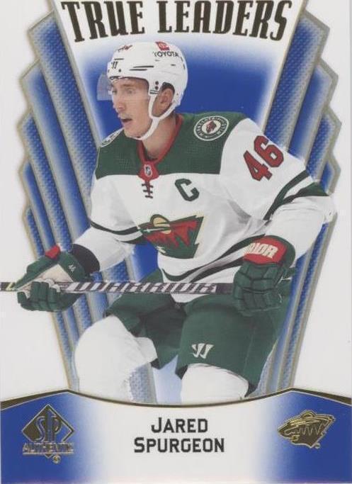 2021-22 SP Authentic - True Leaders Jared Spurgeon #TL-8 Blue for sale ...