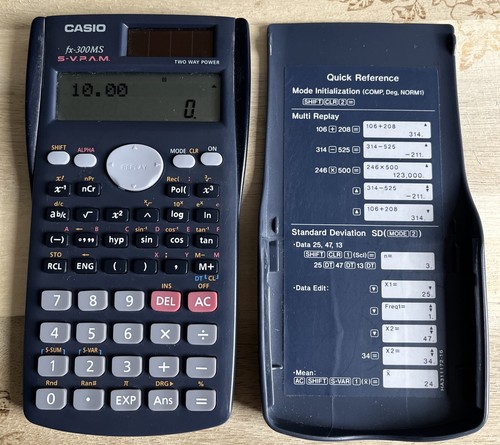 CASIO FX-300MS S-V.P.A.MC Scientific Calculator Two way Power | eBay
