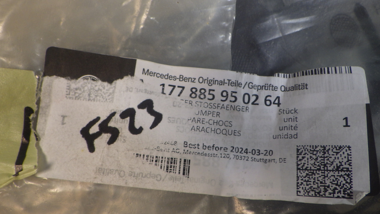 MERCEDES a Class W177 Front Brackets and Holders in Set A1778859502 for ...