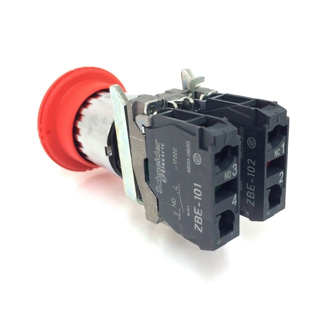 Emergency Stop Switch XB4BS8445 088705 Schneider Red No/nc Xb4-bs8445 ...