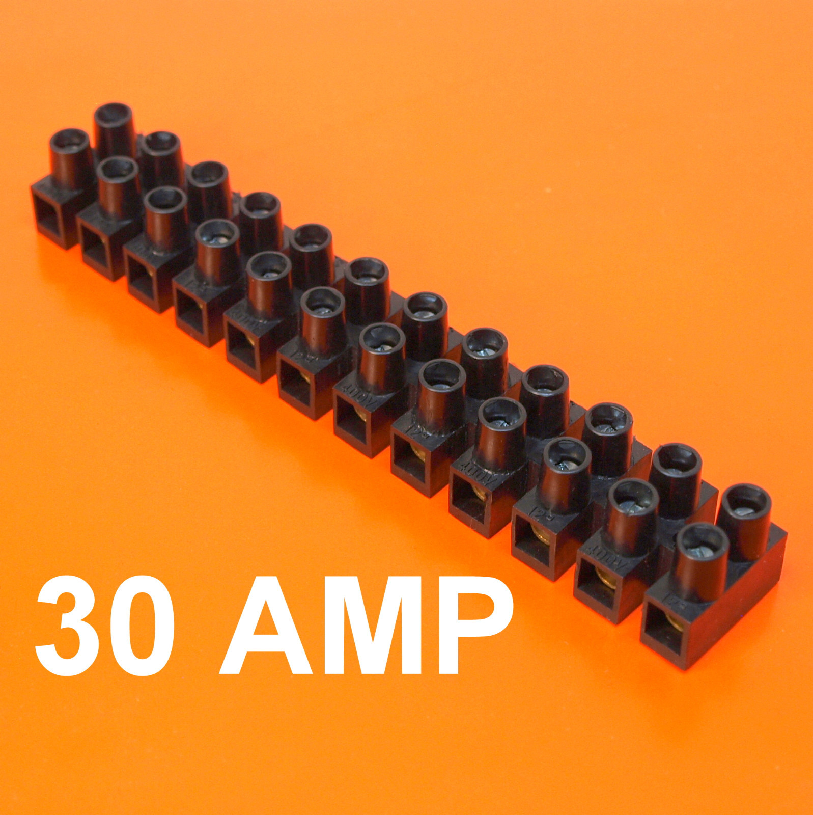 High Quality Black Connector Strip 12 Way Block 3 5 10 15 30 60 Amp ...