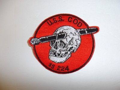 b1096 WW 2 US Navy Submarine Patch USS Cod SS-224 PB7 | eBay
