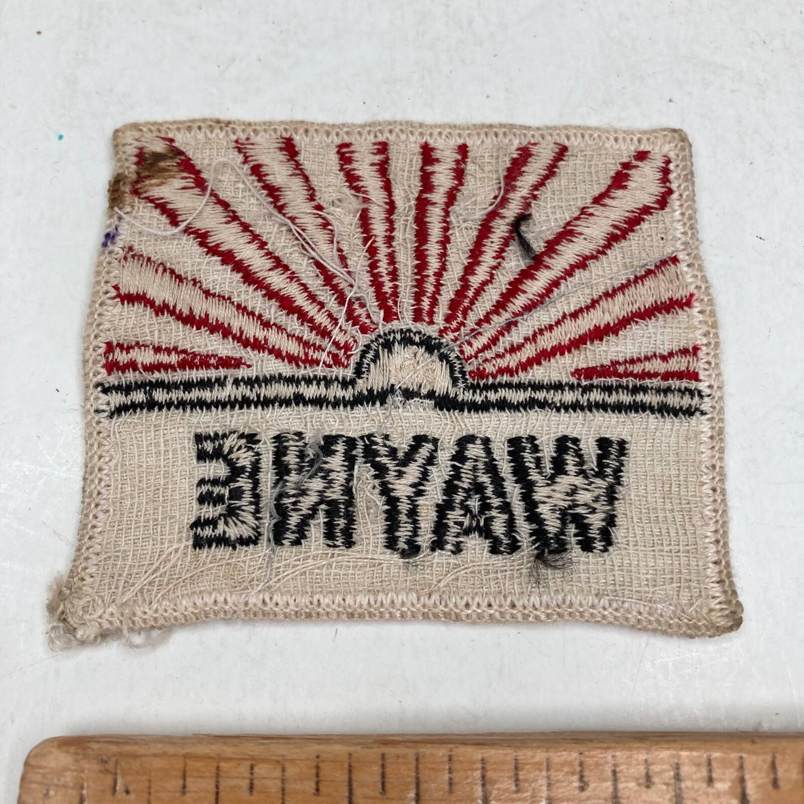Vintage WAYNE FEEDS Patch Agriculture Advertising Hat Cap Uniform 2" x ...