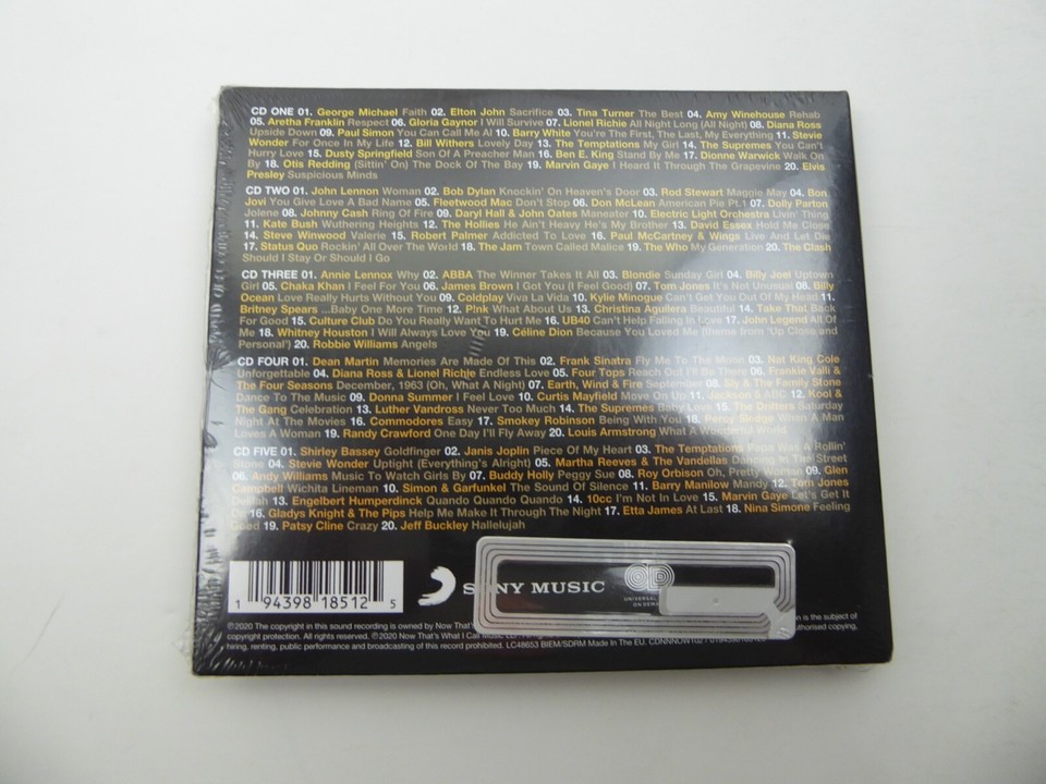 NOW 100 HITS THE LEGENDS 5X CD SET 194398185125 | eBay