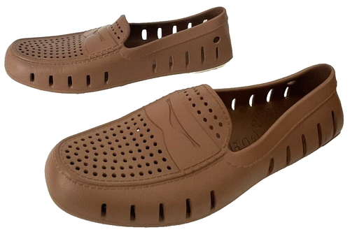 Floaters Mens Brown Casual Rubber Loafer Shoes Slip On Waterproof Low ...
