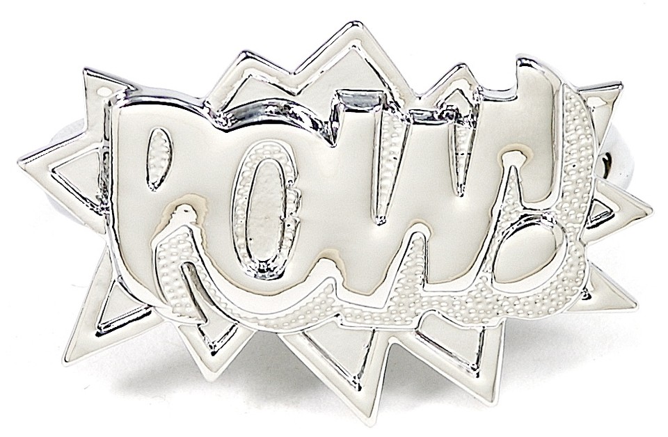POW Metal Rings New Rhinestones Or Solid One and Two Finger Style ...