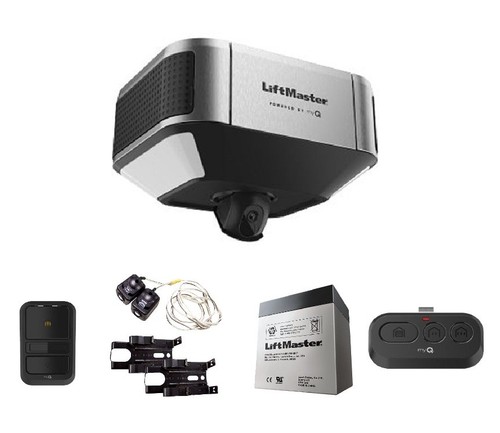 Liftmaster 6580L - 1HPs DC Belt Garage Door Opener w/ Camera & Battery ...