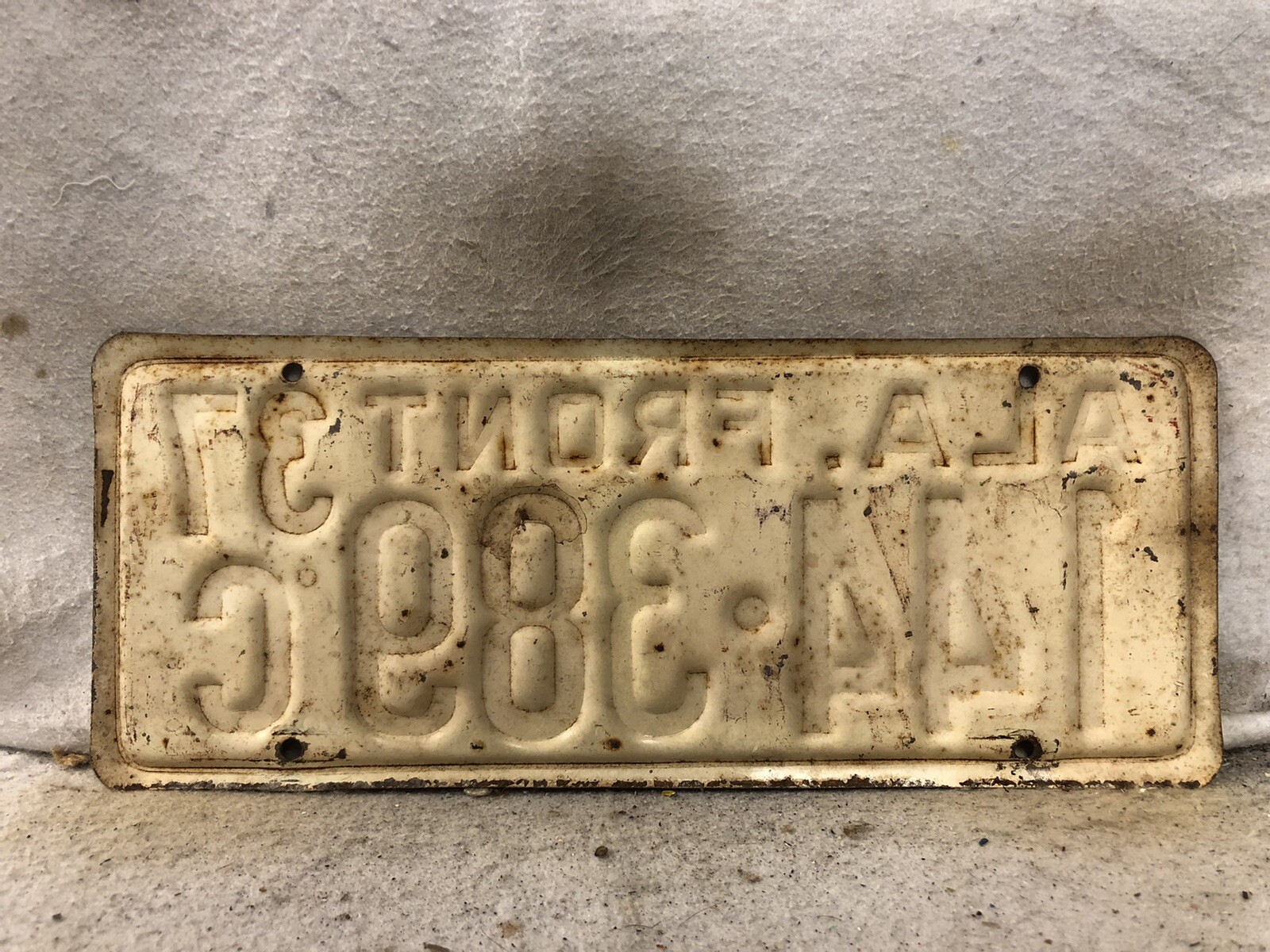 Vintage 1937 Alabama License Plate | eBay