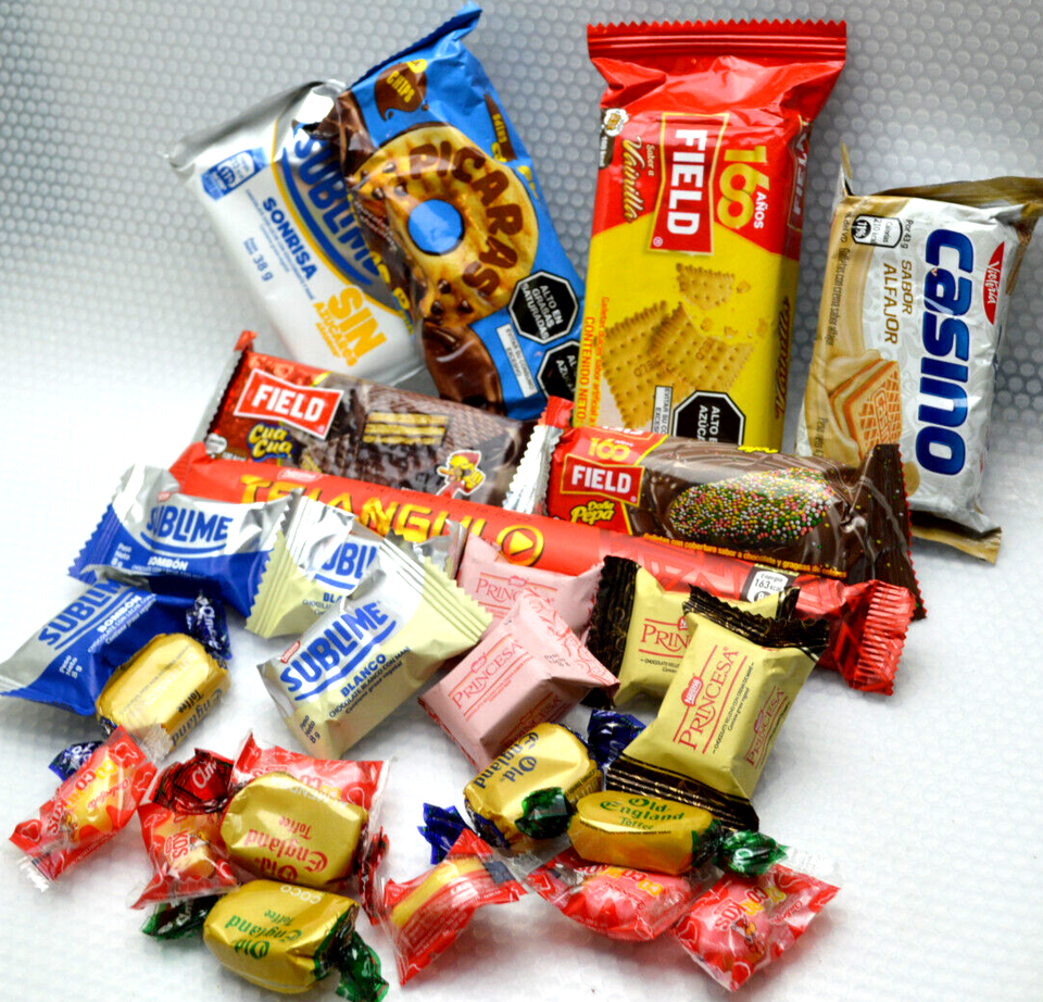 Favorite Peruvian Snacks Candies, Chocolates, Cookies (26 count) | eBay
