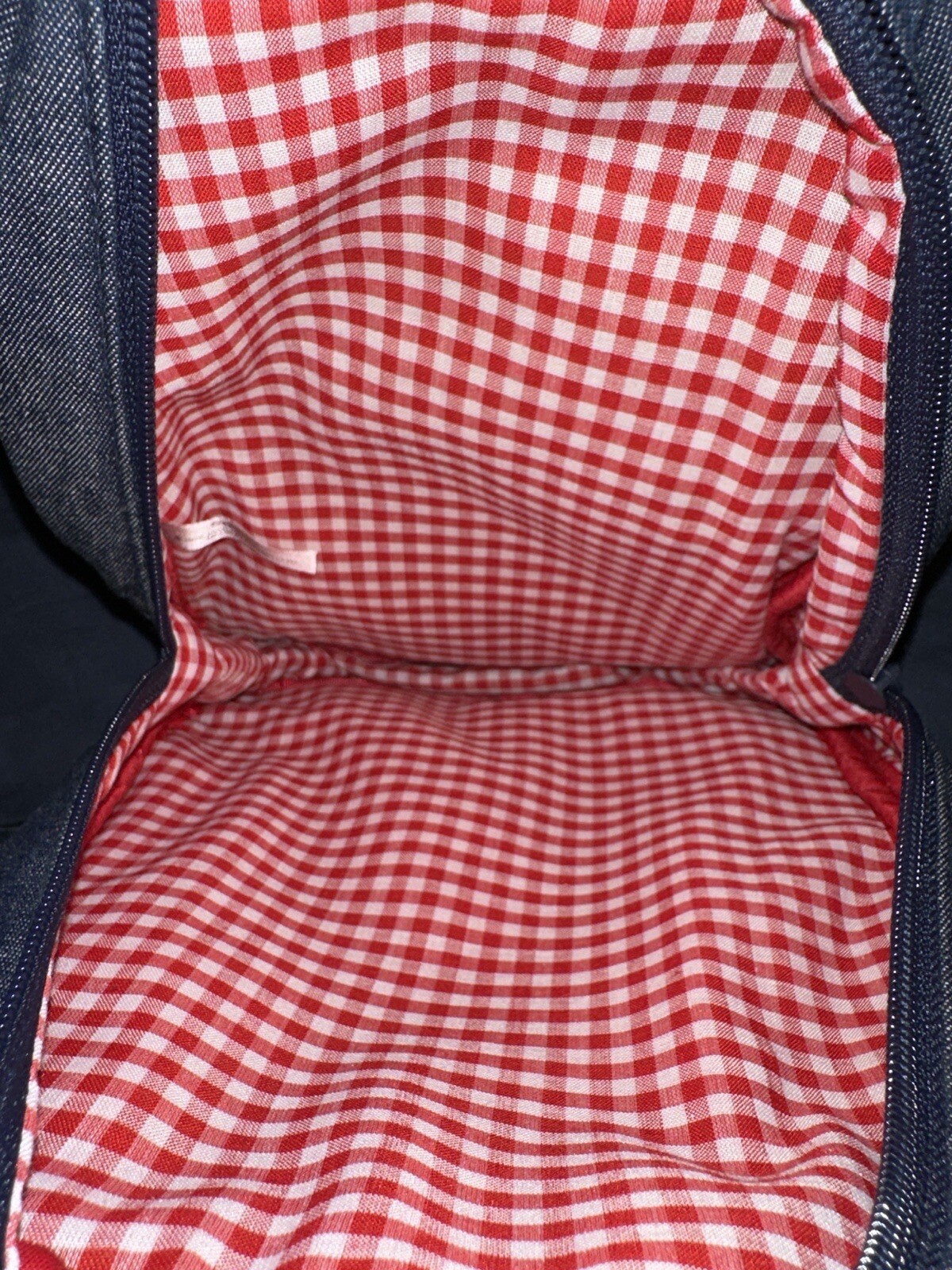 RARE Sanrio Hello Kitty Y2K Denim and Gingham Mini Ba… - Gem