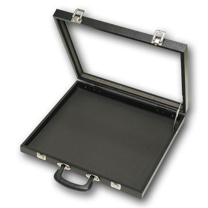Glass Top Lid X-Large Display Carrying Case w/ Handle 16 1/4"W x 15"D x ...
