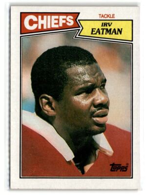 1987 Topps Football #166 Irv Eatman Rookie Kansas City Chiefs | eBay