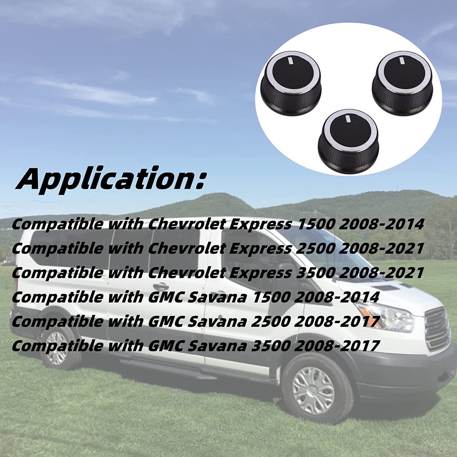 AC Temperature Control Knob 84141127 For 2008-2021 Chevrolet Express ...