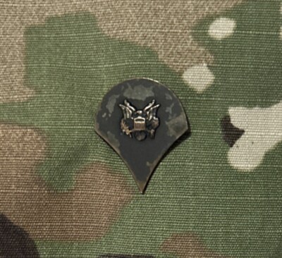 US Army SPC/E4 Cap Rank Pin-On Subdued Specialist ACU BDU | eBay