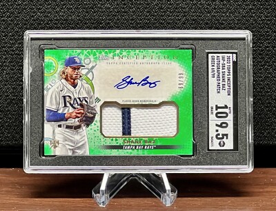 SHANE BAZ 2022 Topps Inception Rookie Patch Card RC SGC 9.5 Auto 10 #69 ...