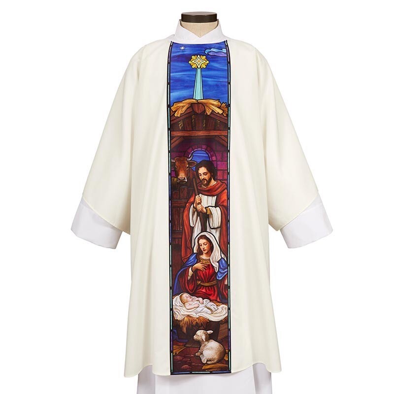 Nativity Collection Dalmatic/Chasuble Set, Priest / Deacon Vestments ...