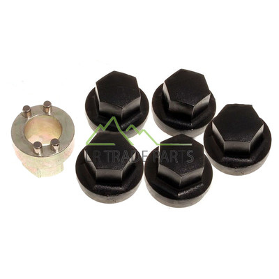LAND ROVER DEFENDER 90 & 110 NEW LOCKING WHEEL NUT SET OF 5 (STEEL ...