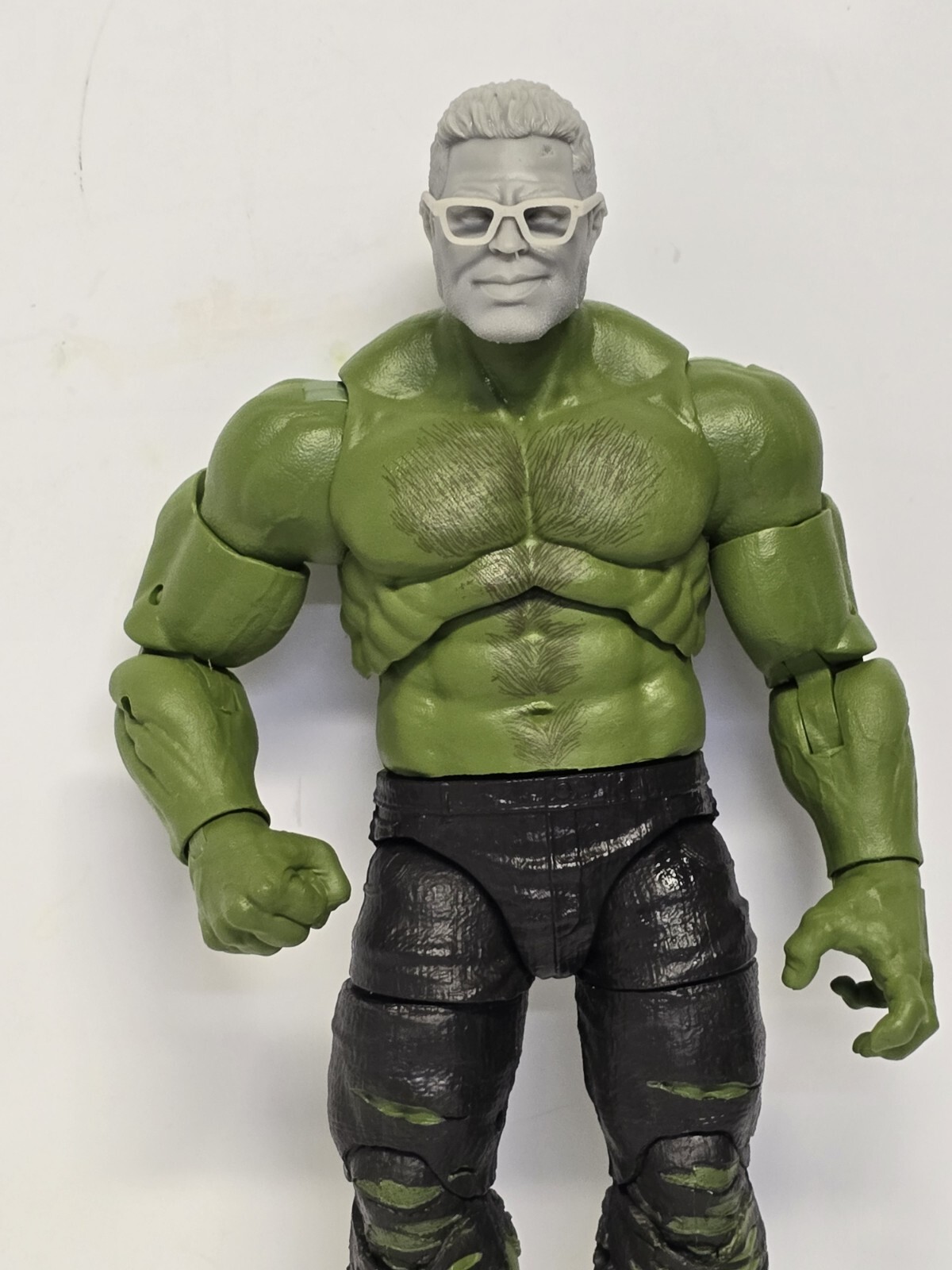 3d Printed RUFFALO GLASSES EXTRA LARGE SMART HULK BAF HEAD 1:12 Marvel ...