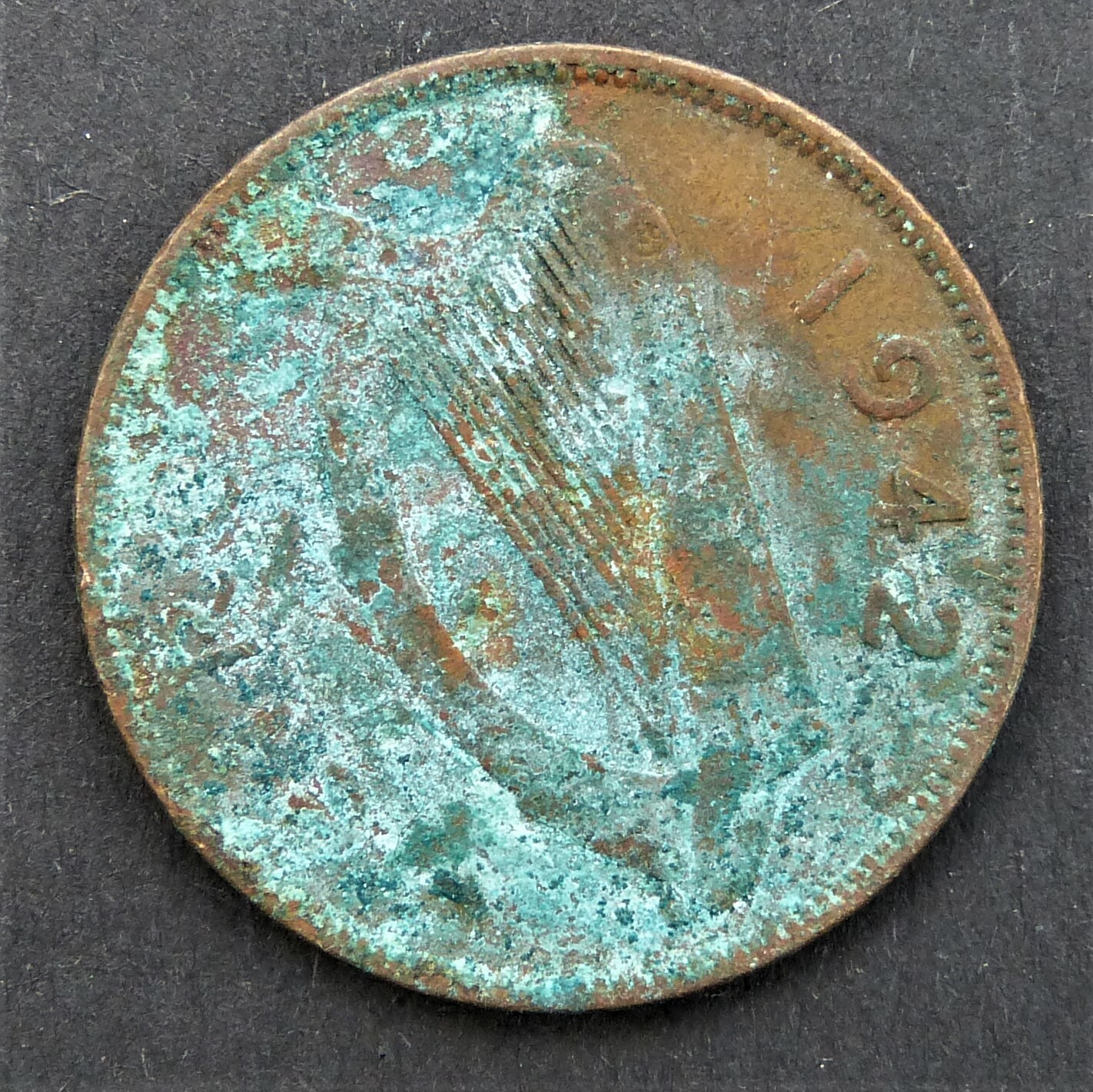 IRELAND ONE HALF PENNY 1/2 D COIN , IRISH, EIRE 1943 | eBay