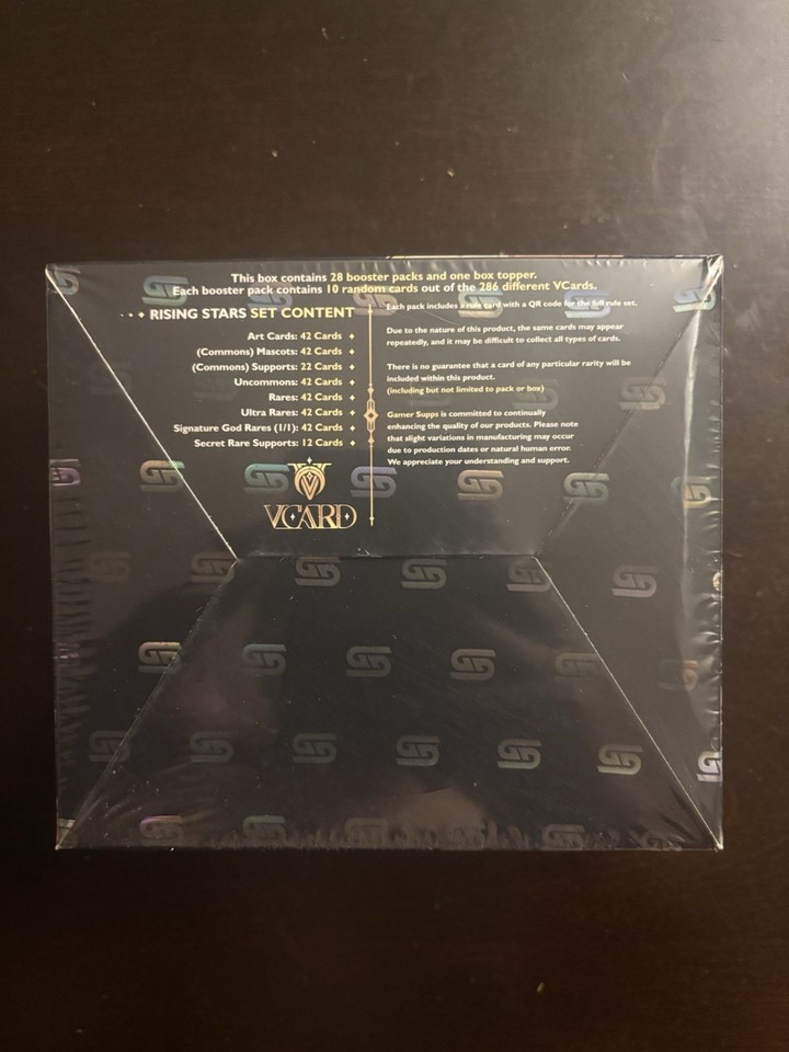 Gamer Supps 1st Edition V Card: Rising Stars Booster Box VCard, Vtuber ...