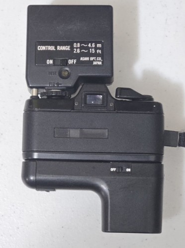 Pentax auto 110 SLR Film Camera w/ 50mm Lens, Winder Kit, And Flash Kit ...