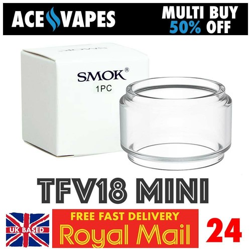 x1 SMOK TFV18 MINI Bubble Glass Piece - Bulb Fatboy Fat Boy Tube Tank ...