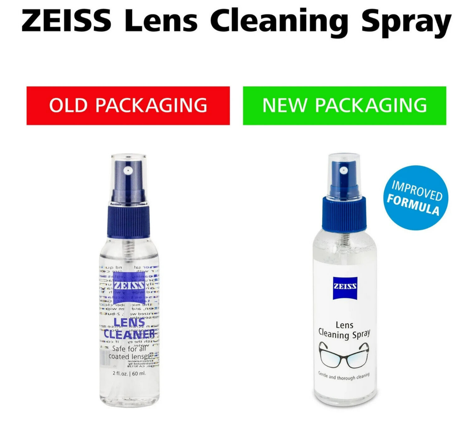 ZEISS Lens CleaZEISS Lensner, Eye Glasses Cleaner Spray & Wipe Solution ...