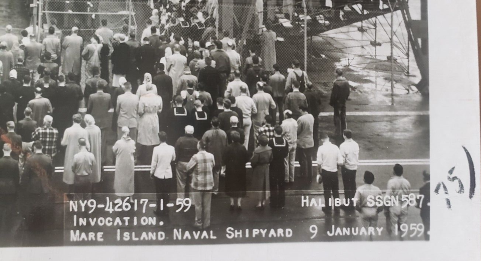 Official Navy Photo of the Cold War era USS Halibut (SSN-587) Submarine ...