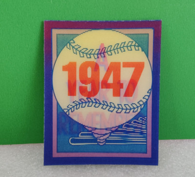 1989 Score Magic Motion A YEAR TO REMEMBER * 1947 * Hologram Baseball ...