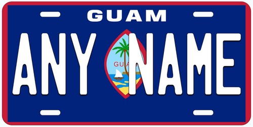 Guam Flag Any Name Personalized Novelty Car License Plate | eBay