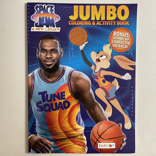 Space Jam Jumbo Coloring Book LeBron James Bugs Bunny Looney Tunes ...