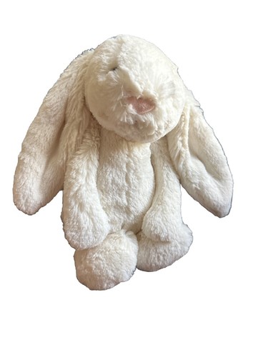 Jellycat Bashful White Bunny Rabbit 11” Plush Stuffed Animal | eBay