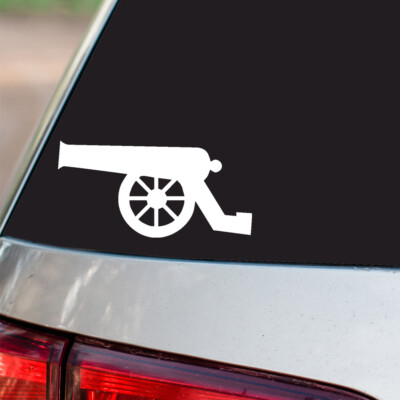 Cannon Sticker Artillery Army All size regular and Chrome Mirror Vinyl ...