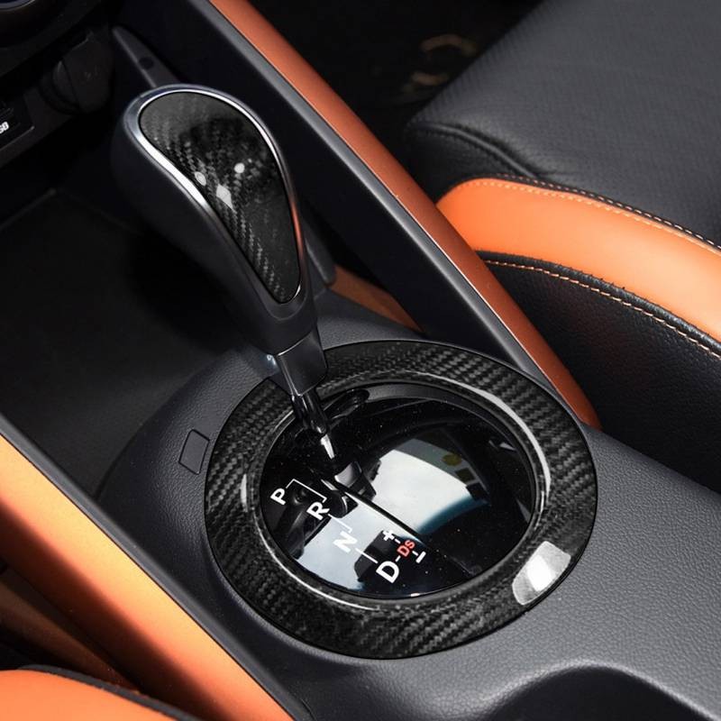 Real Carbon Automatic Shift Panel & Knob Cover Trim for Hyundai ...