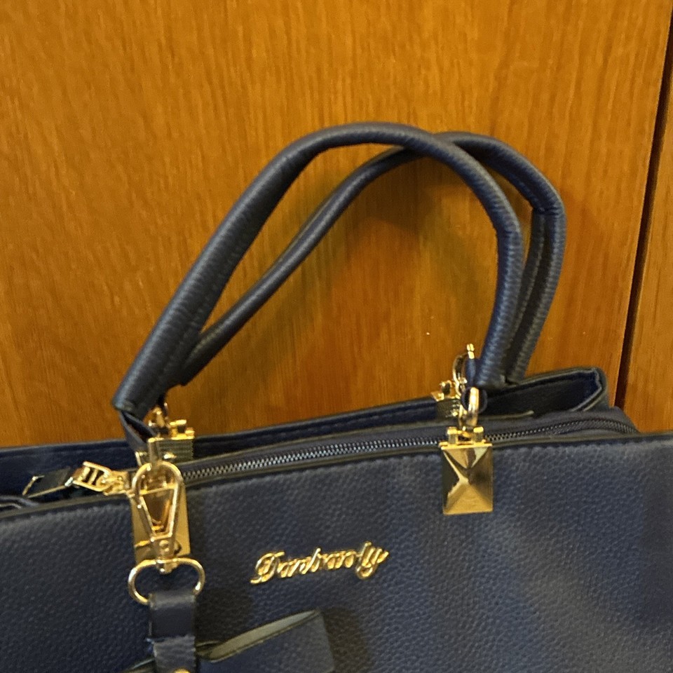 Women’s Small Danbaoly Navy Blue Tote Shoulder Bag Handbag ...