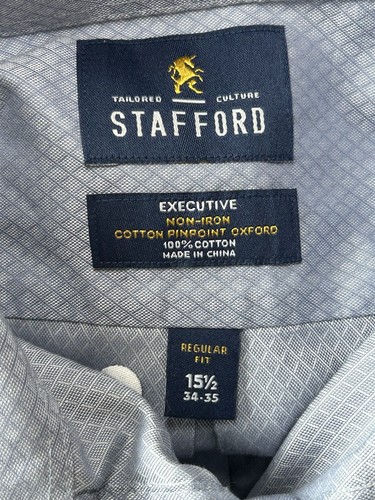 Stanford Button Down Dress Shirt 15 1/2 34/35 Professional | eBay