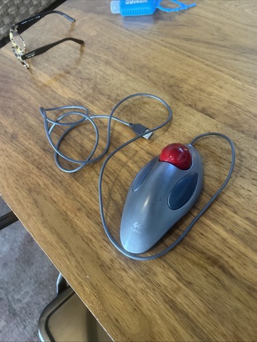 Logitech (Logi) Trackball Marble Mouse T-BC21 USB 810-000767- Works ...