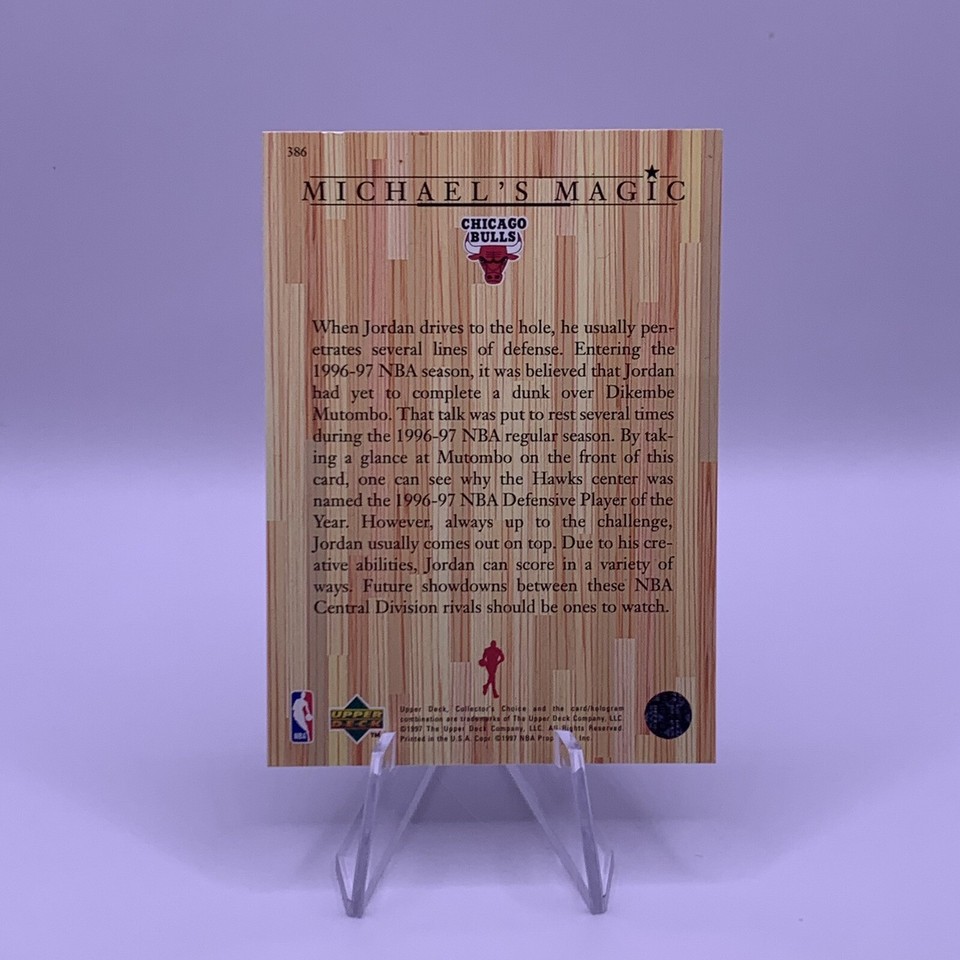 1997-98 Upper Deck Collector's Choice Michael's Magic Michael Jordan #386 NBA | eBay