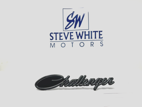 08-14 Dodge Challenger Chrome Black Script Grille Emblem Nameplate ...