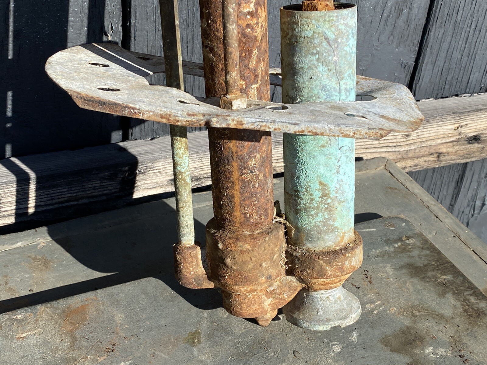 Antique MYERS Barrel Pump, Vermont Apple Orchard Sprayer Pressurising ...