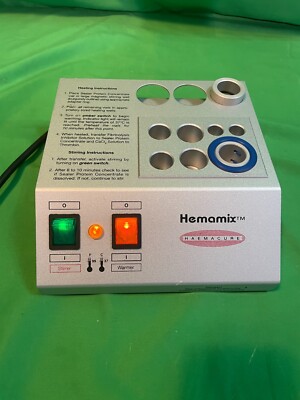 Hemamix Haemacure E-101844 Warmer Stirrer Device Lab W/ Power Cable (x ...
