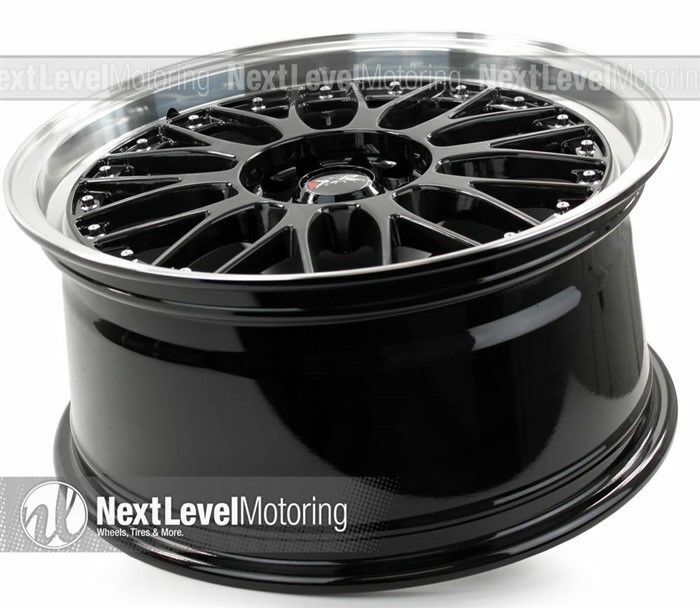 XXR 521 17X7 4X100 4X114.3 +38 GLOSS BLACK WHEELS (SET OF 4) CLASSIC ...