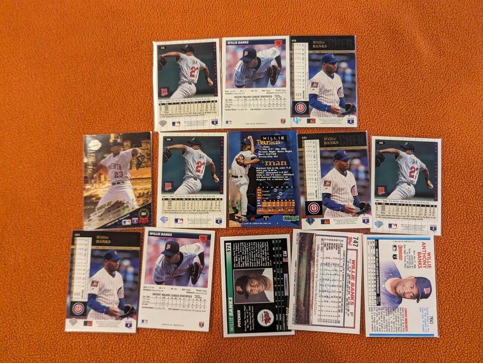 12 Willie Banks Assorted Baseball Cards (Rookie Included) | eBay