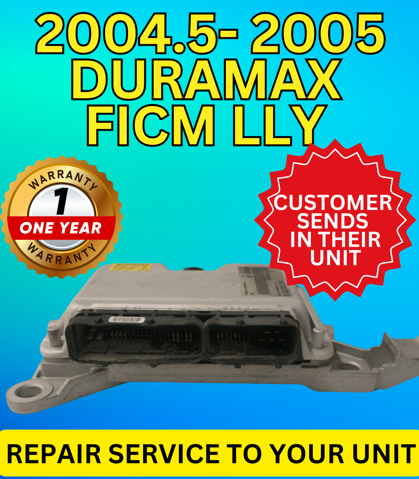 Silverado Sierra Duramax Diesel LLY FICM Fuel Injection 6.6 Repair ...