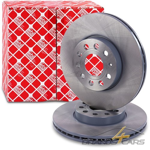 FEBI BREMSSCHEIBEN +BELÄGE VORNE FÜR AUDI A3 SEAT LEON 1P SKODA YETI VW ...