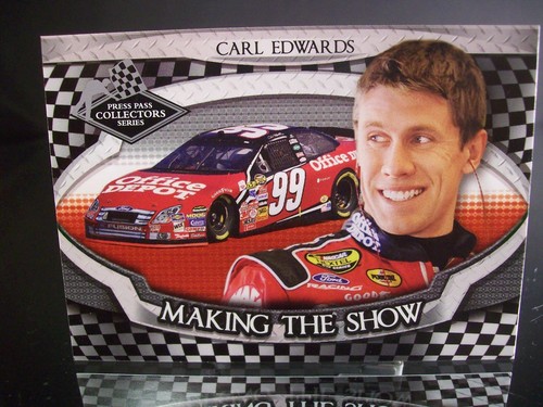 Carl Edwards #99 Office Depot Press Pass MAKING THE SHOW 2006 Card MS ...