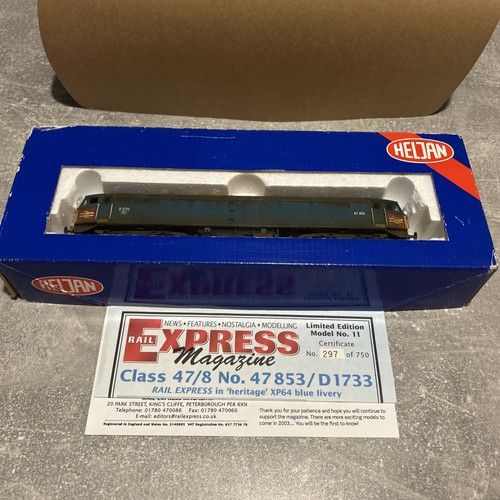 Heljan 4699 XP64 Rail Express Locomotive 47853, OO Gauge, VGC | eBay UK